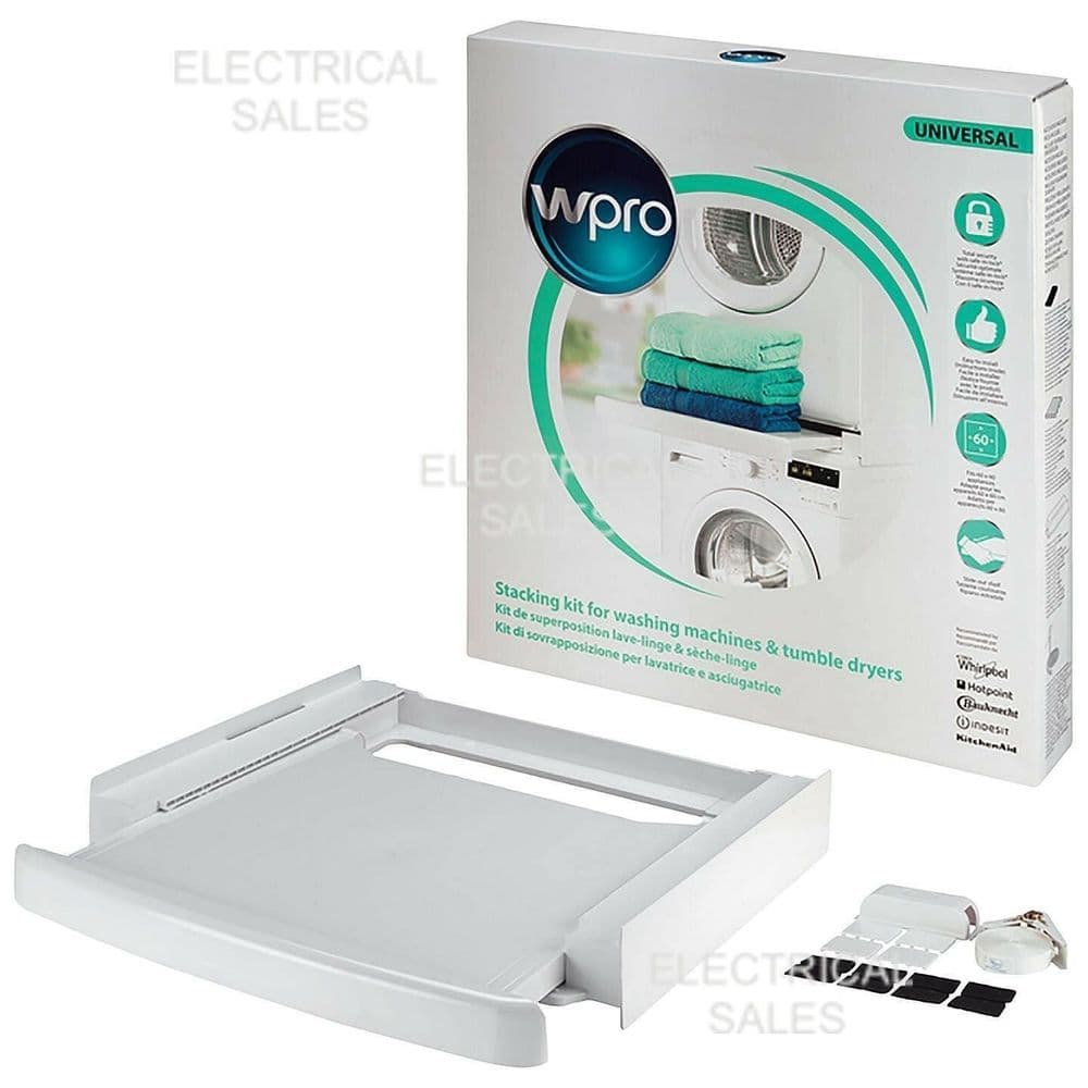 Washing Machine Tumble Dryer Stacking Kit Slide Out Shelf All 60 X 60cm