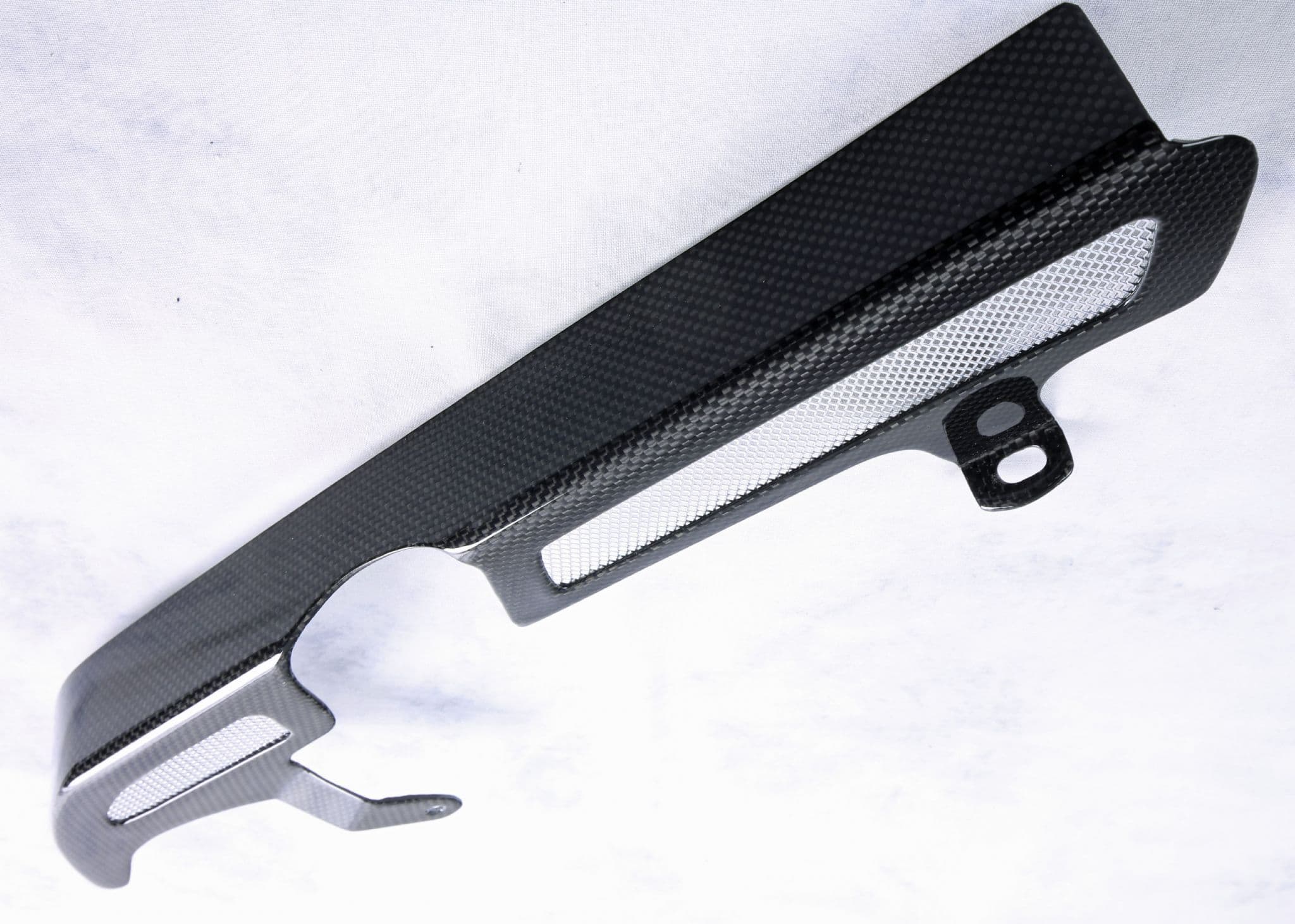 Bonneville Thruxton Carbon Fibre Chain Guard With Mesh Infill Plain ...