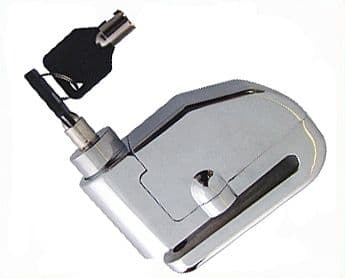 MOTORCYCLE Disc Lock 7mm Pin Chrome Anti Theft Disc lock