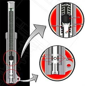 YSS PD Fork Valve Adapter Rings Pair Spacer Rings Only