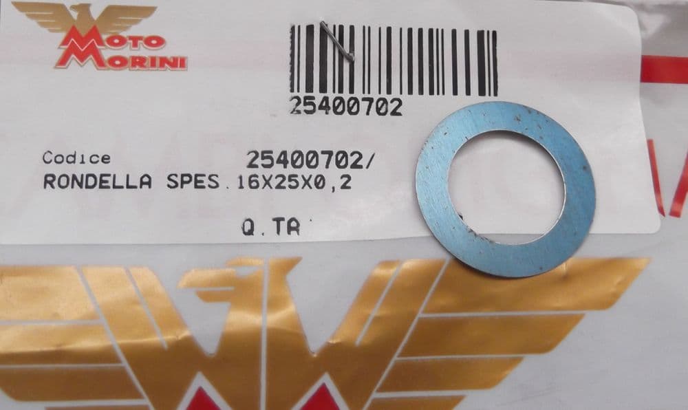 Genuine Morini Franco Motori Thrust washer Shim 254 007 02