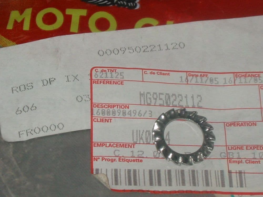 Moto Guzzi Notched Lock Washer GU95022112
