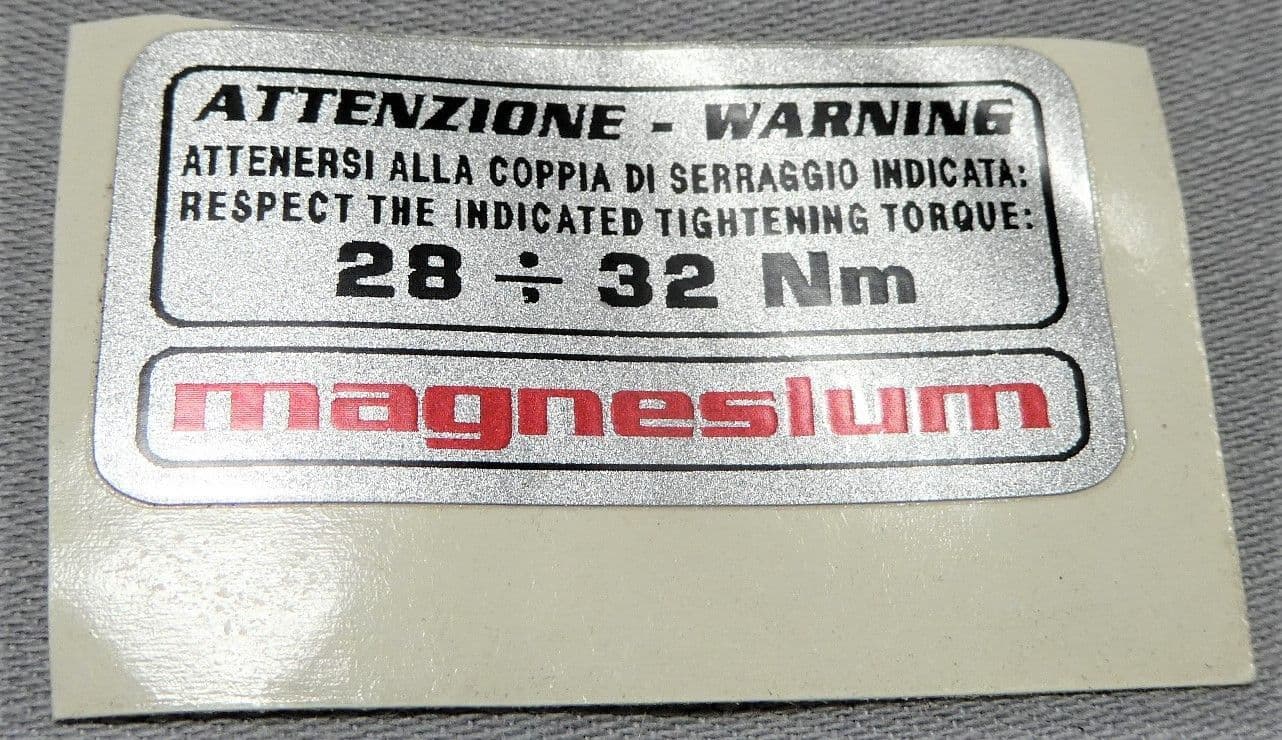 MV Agusta F4 1000 Swingarm Decal "Magnesium" 8000A3866