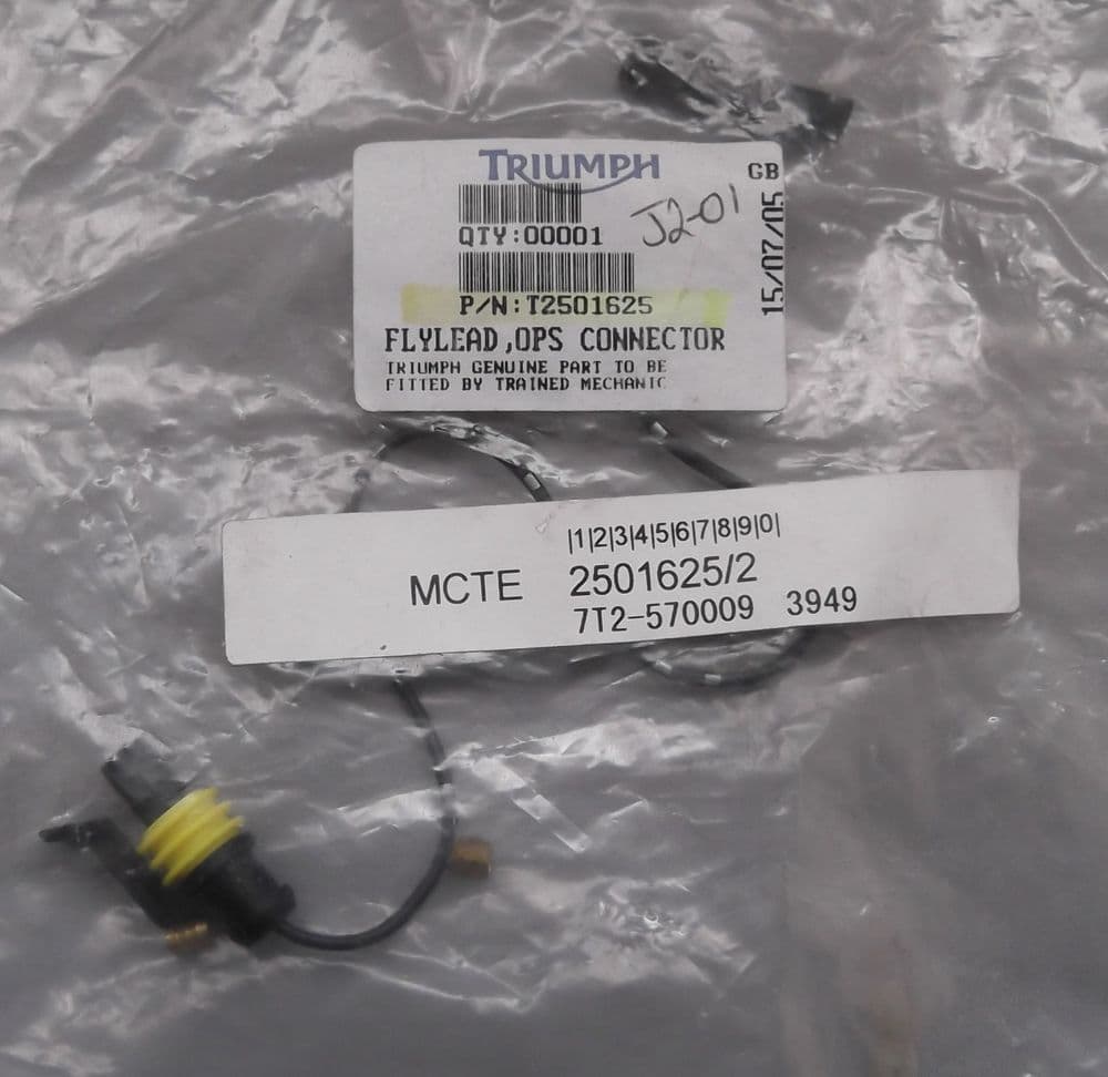 Triumph Speed Triple Sprint OPS Sensor Flylead Connector T2501625