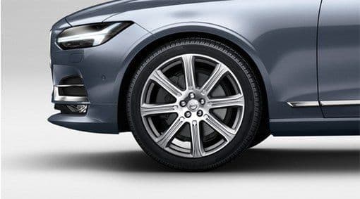 V90 20" 8-Spoke Silver Diamond Cut Alloy Wheel