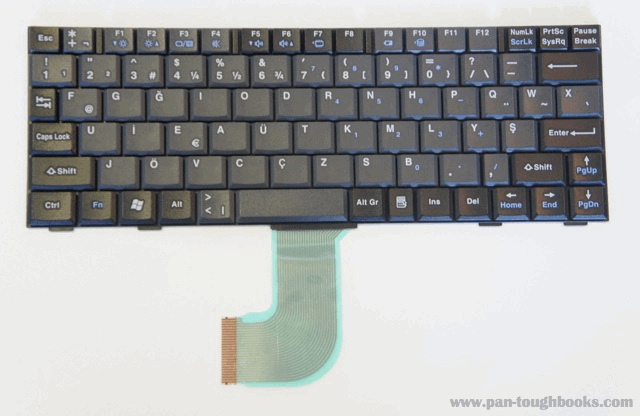 Panasonic Toughbook Black TURKISH Keyboard for CF-18 / CF-19 - New