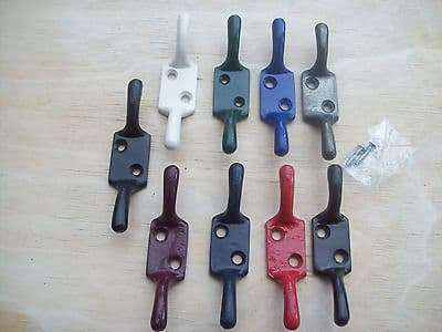 1 x Clothes airer dryer ceiling drier washing line cleat hooks