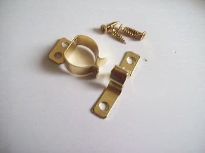 10 X Brass Gripper Boat Caravan Kitchen Cupboard Door Catch Screws