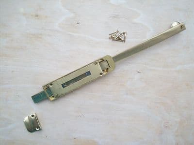 16"/400mm Solid Brass Heavy Duty Surface Slide Shoot Door Bolt