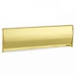 280mm x 80mm POLISHED BRASS INTERIOR INNER FLAP LETTER BOX TIDY