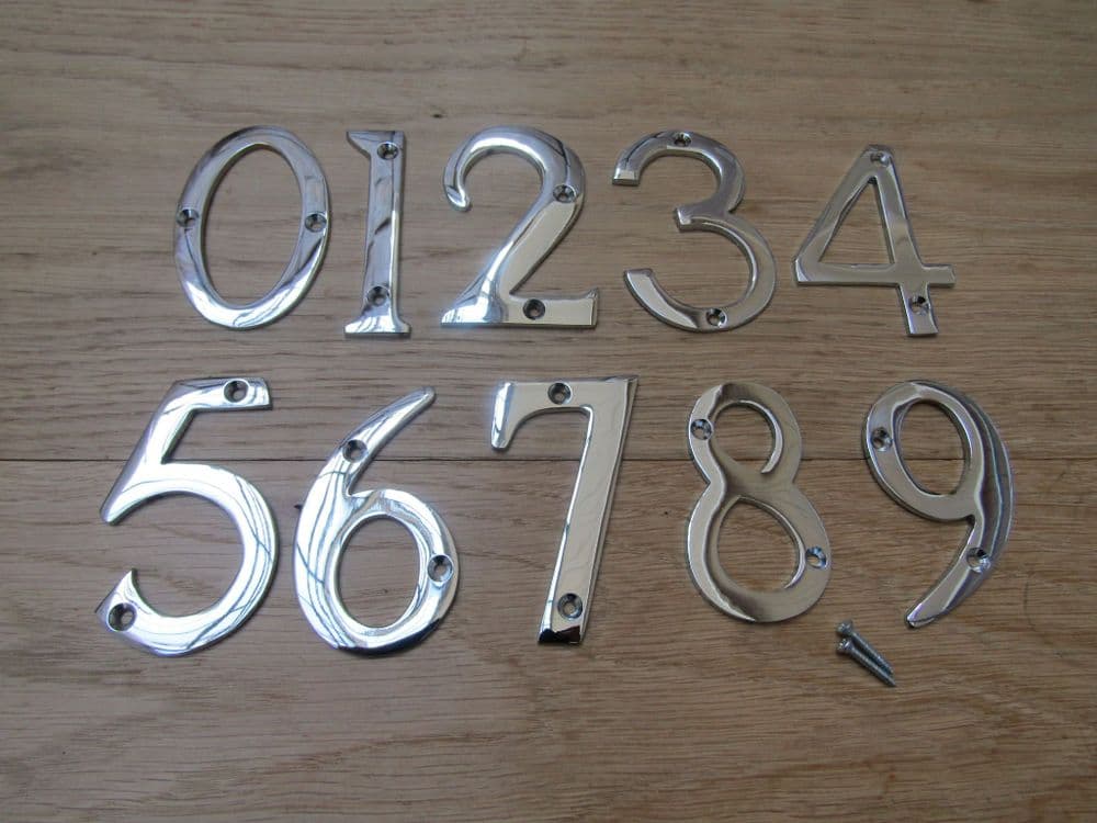 3" Satin Chrome Number 5