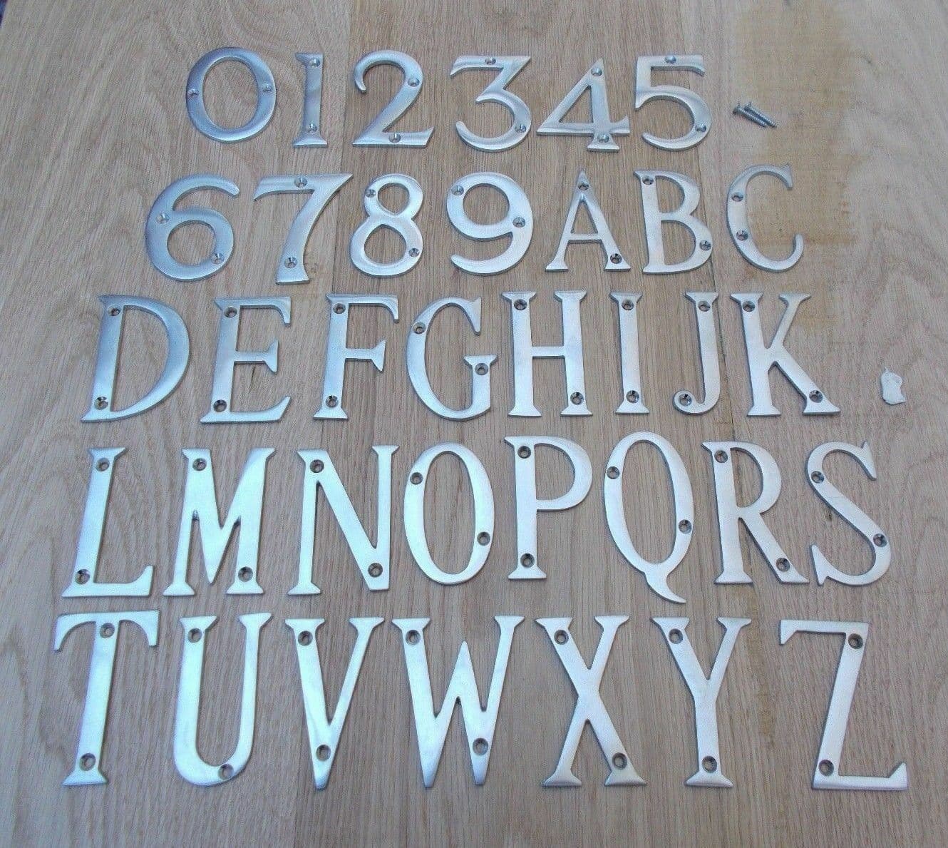 3" Satin Chrome Number 7