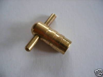 3 X Solid Brass Central Heating Radiator Air Vent Key