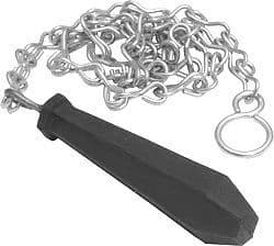 30" Black chain high level toilet chain cistern pull handle Victorian style