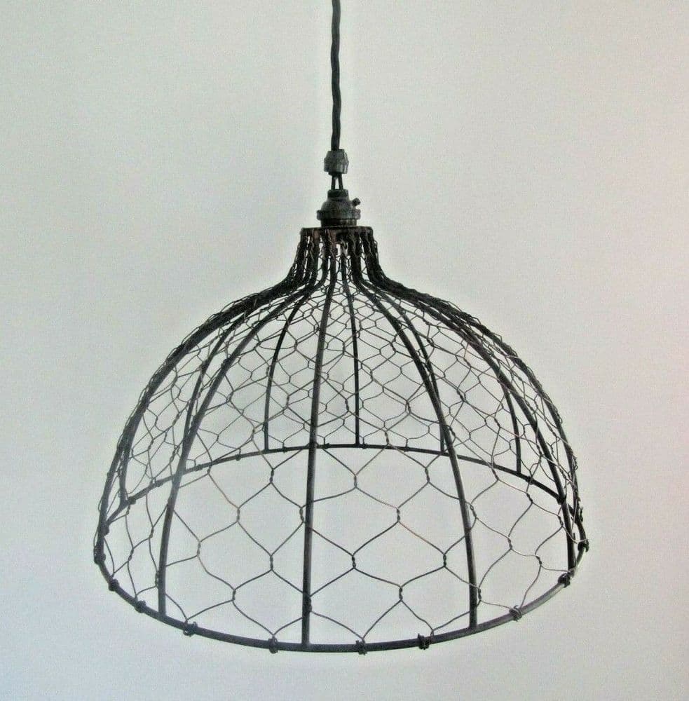 360mm Bell Chicken Wire Light Shade