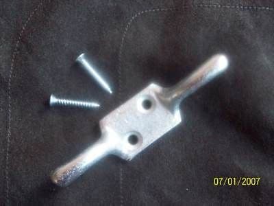 4" 100mm Galvanised Cleat Hook Washing Line New