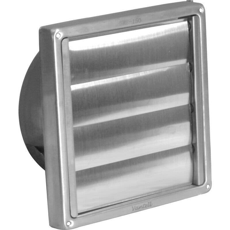 4" Stainless Steel Wall Outlet Gravity Flap