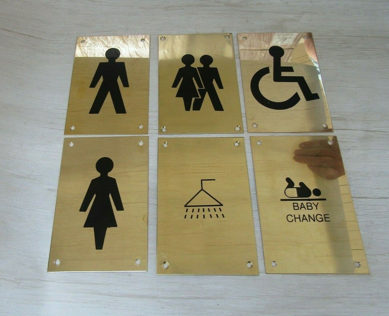 6" Baby Change Door Sign