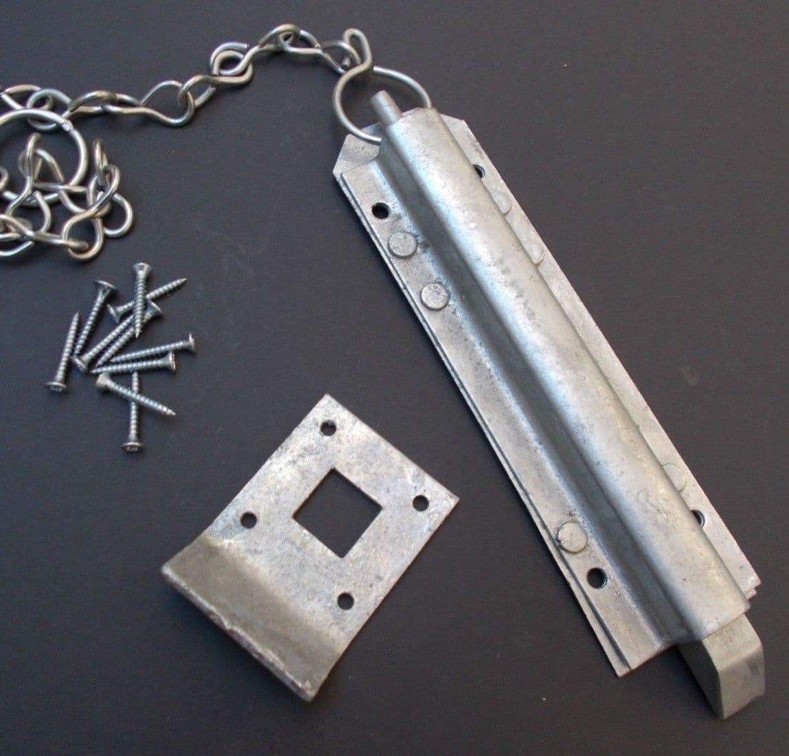 8" Garage Gate Chain Bolt Galvanised