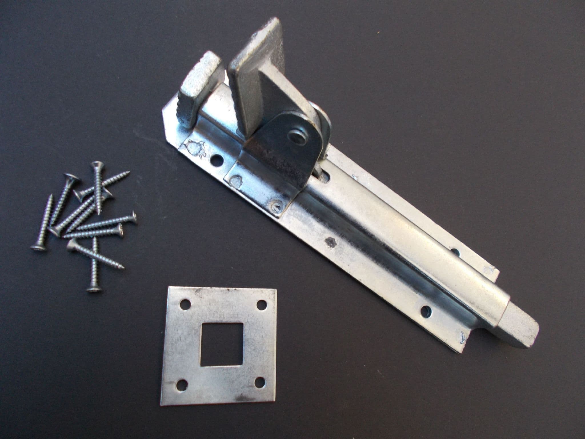 8" Garage Gate Foot Bolt Galvanised