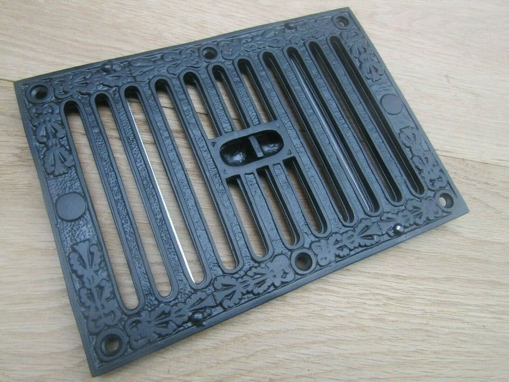 9 X 6 Large Black Ornate Vintage Sliding Vent