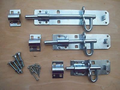 Brenton padbolt garden gate padlock bolt latch lock electro galvanized ...