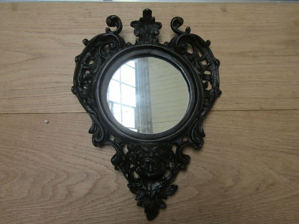 Cast Iron Gargoyle Mirror
