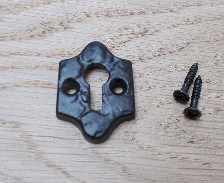 Diamond Open Escutcheon Black Antique