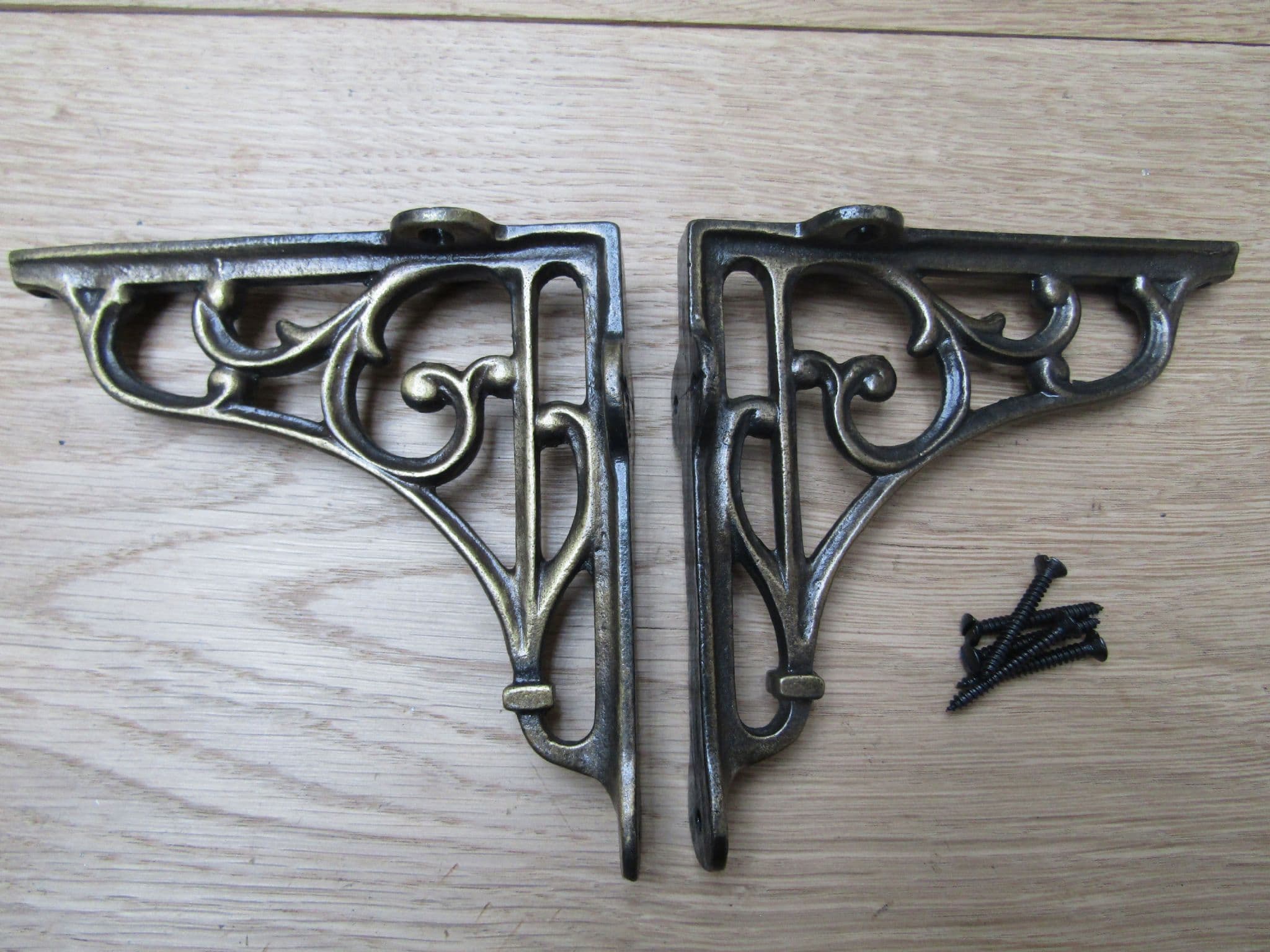 Victorian Scroll Brackets 8 Cast Iron Antique Style VICTORIAN SCROLL