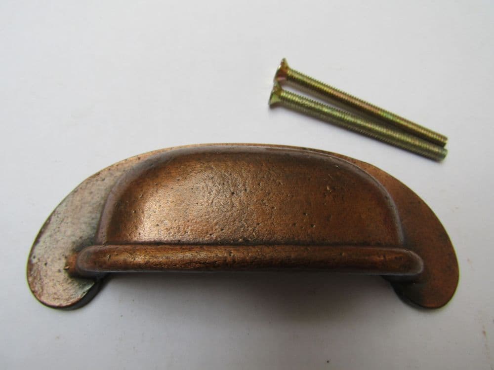 Lipped Rear Fix Cup Pull Handle Antique Copper