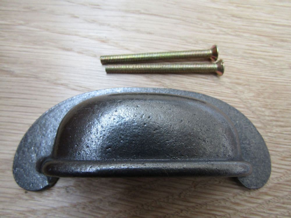 Lipped Rear Fix Cup Pull Handle Antique Iron