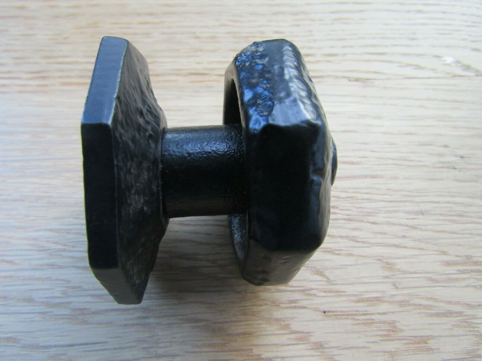 Octagonal Centre Door Knob Rustic Black Antique