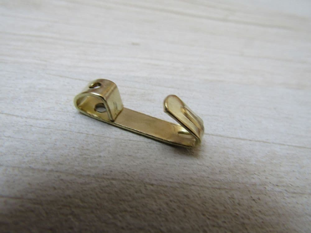 Pack Of 10 Small Picture Hooks Brass