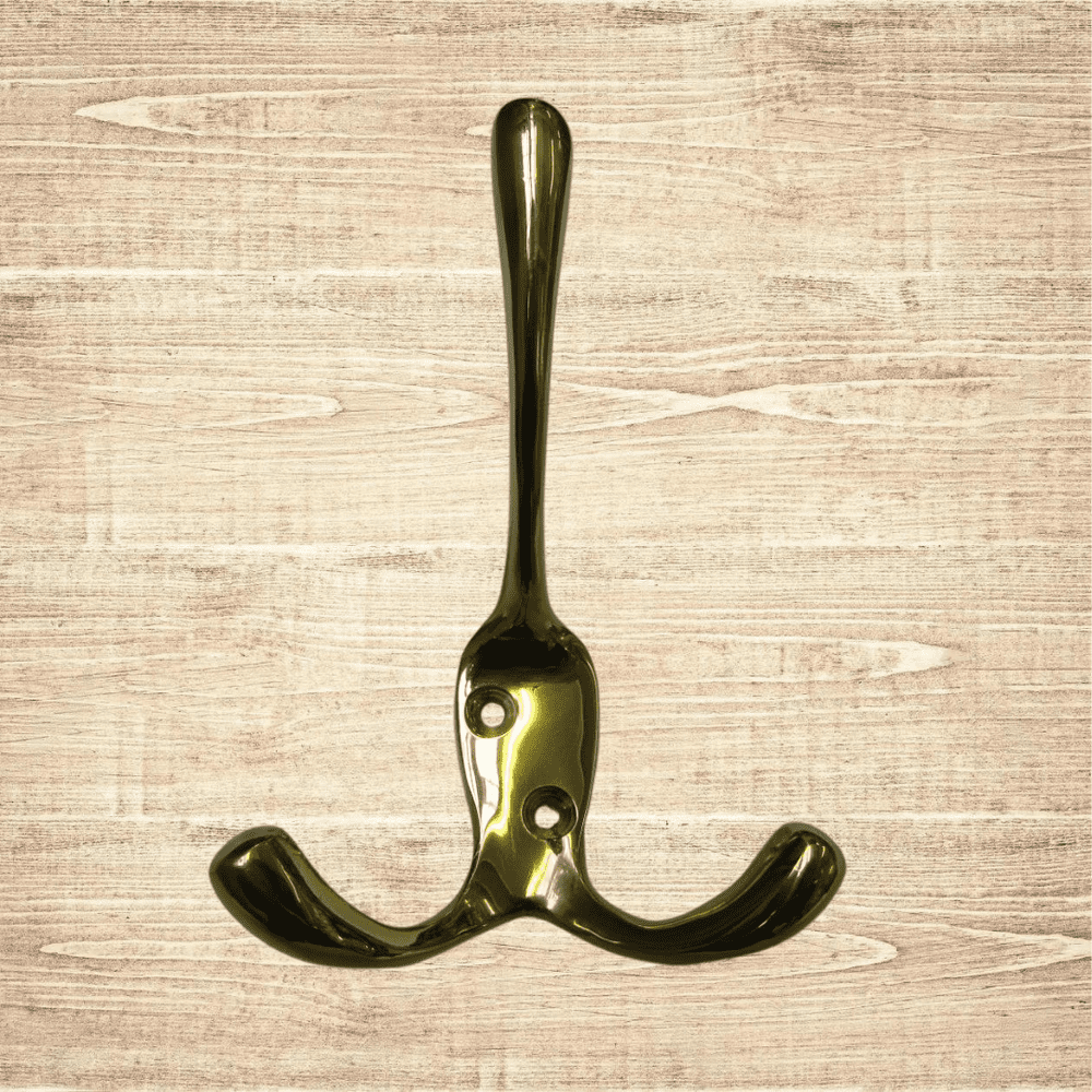 Pack Of 3 Liberty Victorian Triple Hooks Polished Brass