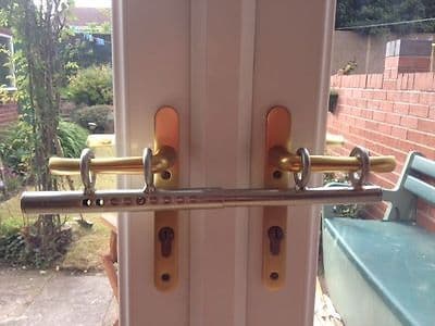 Patio Double French door sliding Deadlock bolt Intruder Lock for extra ...