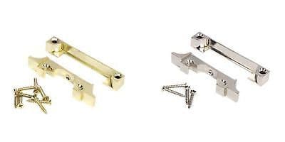 Polished Brass Chrome Rebate Conversion Kit for Tubular Door Latches 2 ...