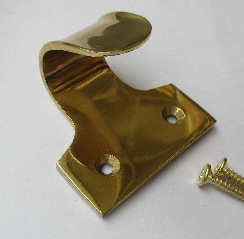 Polished Brass Window Fittings Sash Lift Handle