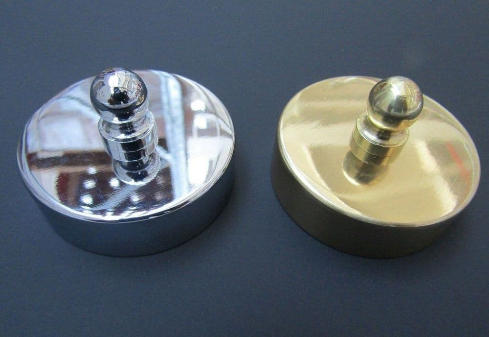 Polished Chrome 54mm Large End Cap