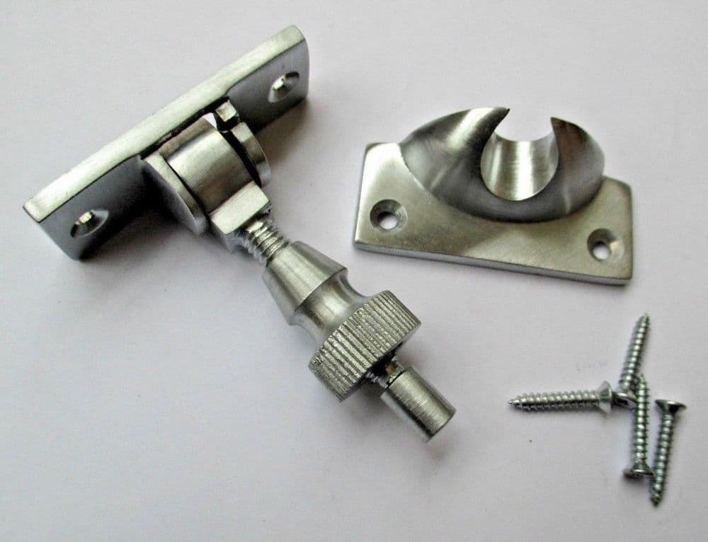 Satin Brushed Chrome Brighton Screw Down Fastener