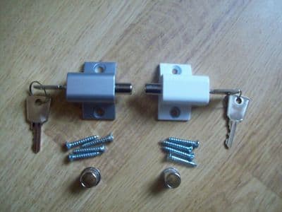 Sliding Patio Door Window Additional Security Locking Catch Push Lock
