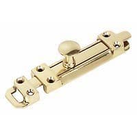 SOLID BRASS HEAVY DUTY DOOR SLIDE SHOOT BOLTS 2 SIZES