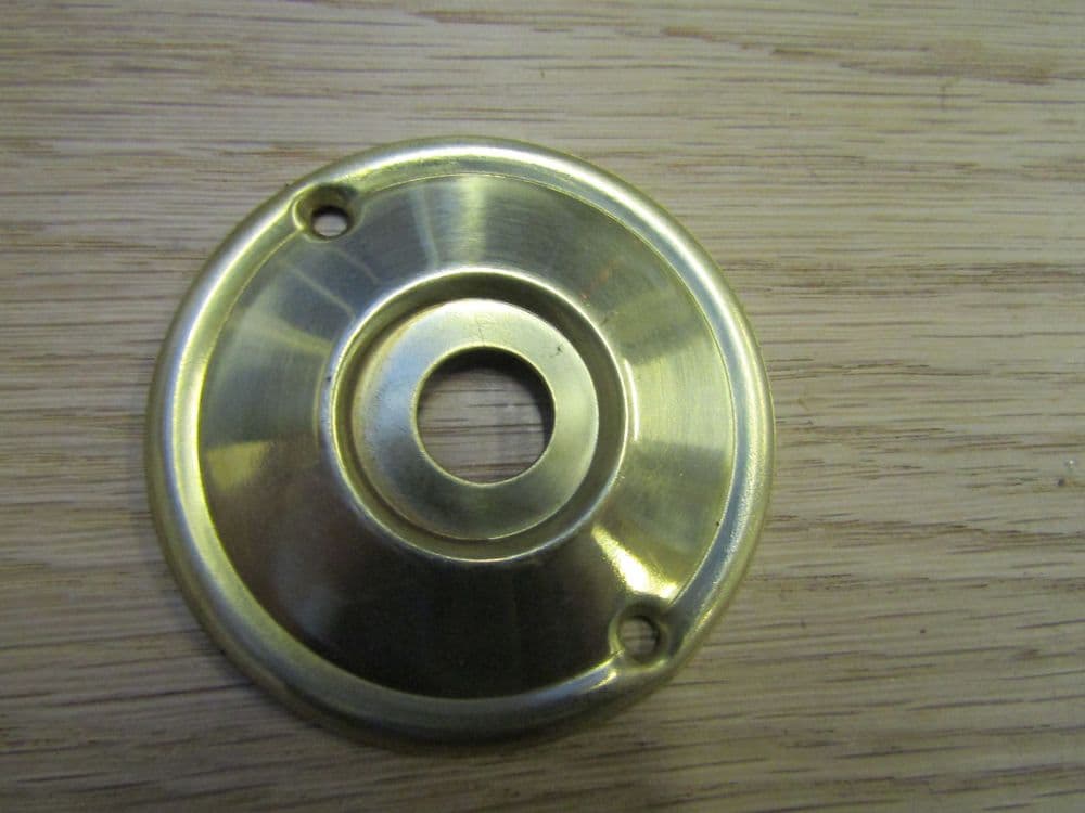 Spare Replacement Rose Back Plate Natural Brass 60mm