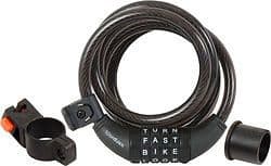 STEEL SECURITY CYCLE CYCLE COMNATION CABLE KE LOCK HEAVY DUTY THICK LOCK