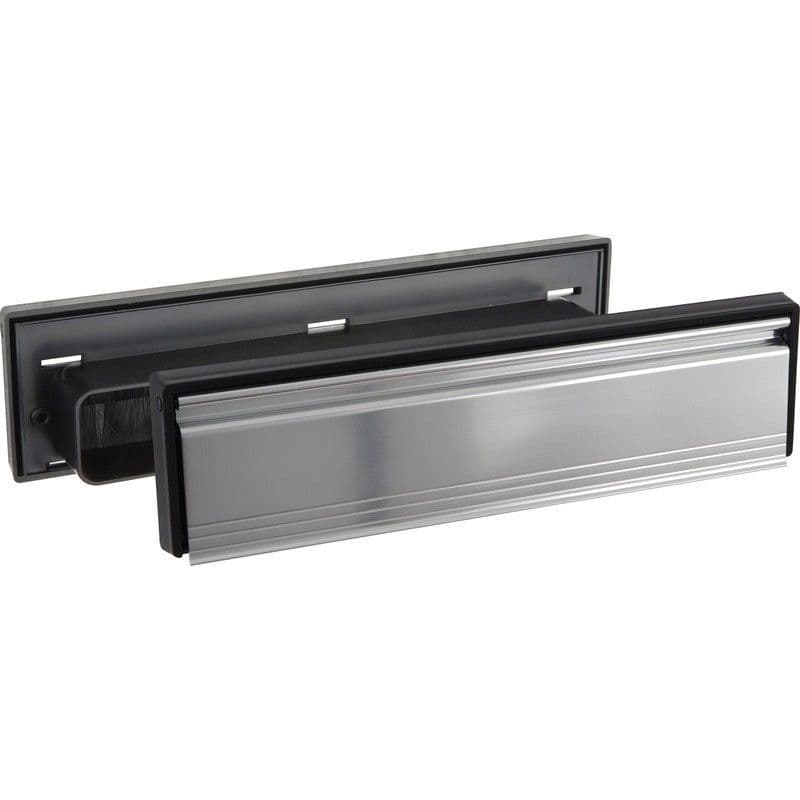 Telescopic Sleeved Letter Plate Silver