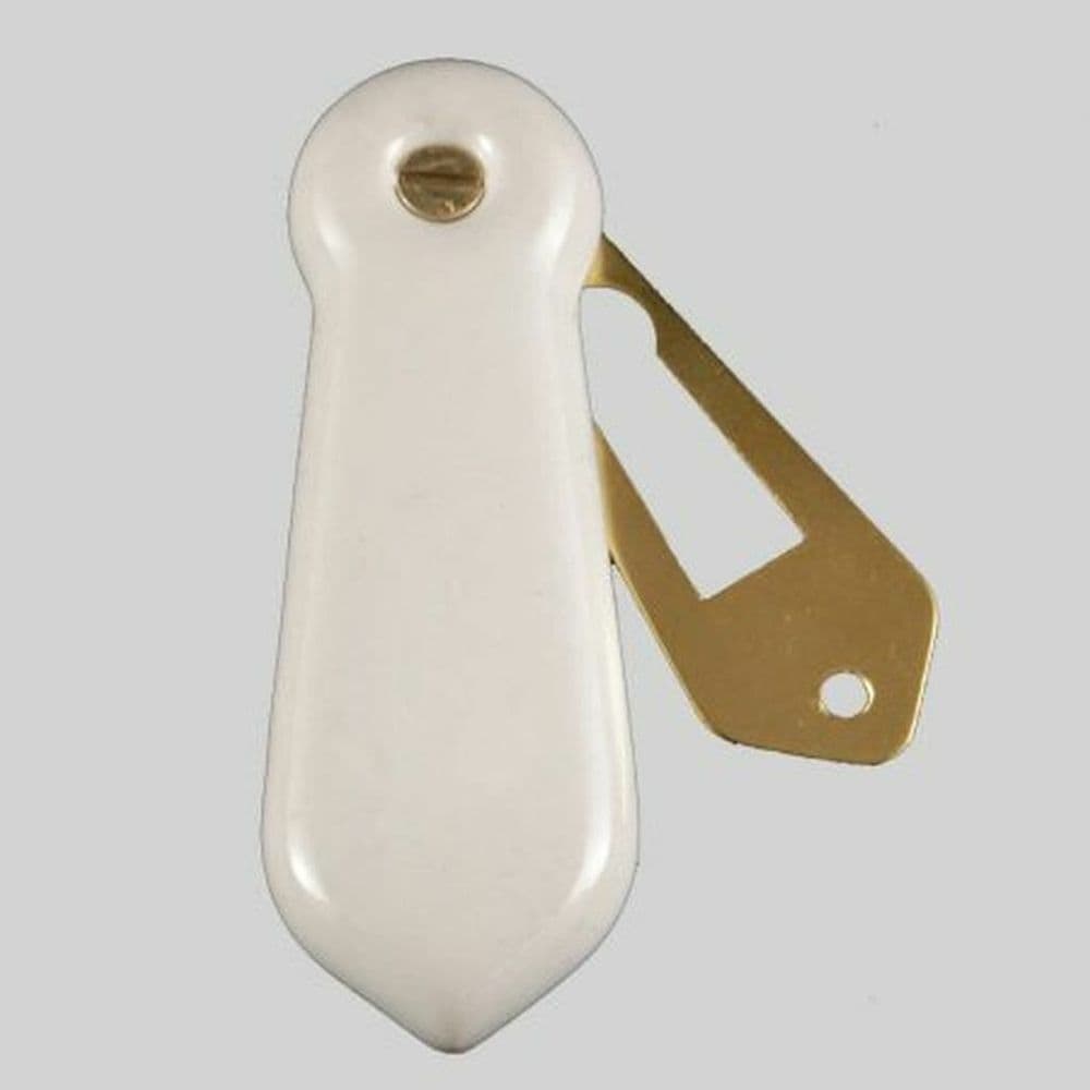 White Ceramic Escutcheon