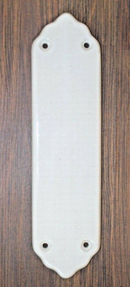 White Ceramic Finger Plate