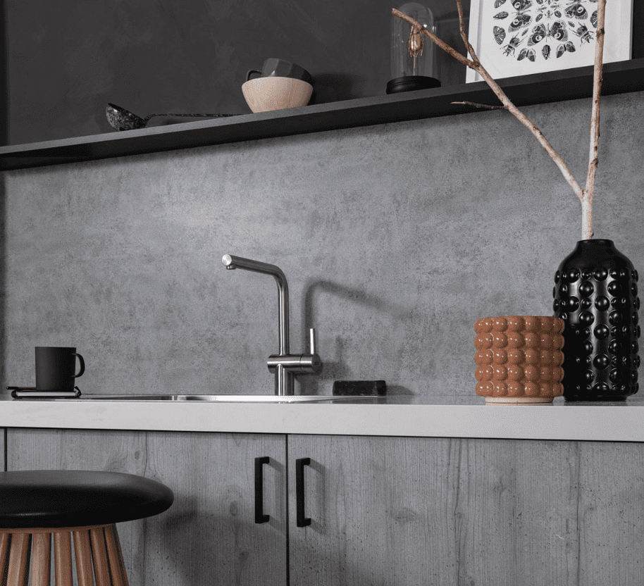AluSplash Elements Matt Splashback - Concrete