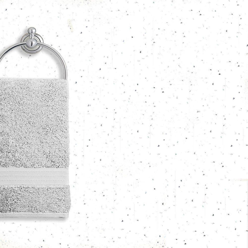 Ancona PVC Shower Wall Panels - White Arctic Sparkle - Gloss