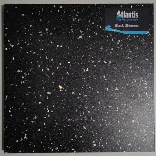 Atlantis Shower Wall Panels - Black Shimmer - Smooth