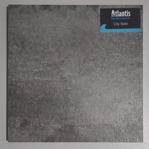 Atlantis Shower Wall Panels - City Slate - Textured